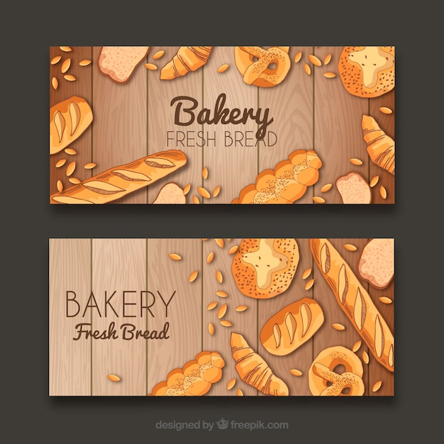 Free: Bakery banners with pastries and bread - nohat.cc