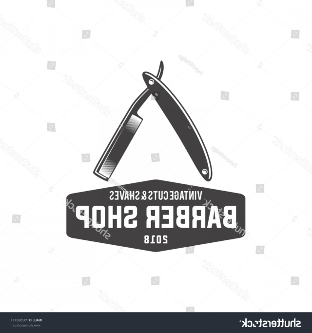 Free: Barbershop Logo Straight Razor Vector Illustration | SOIDERGI ...