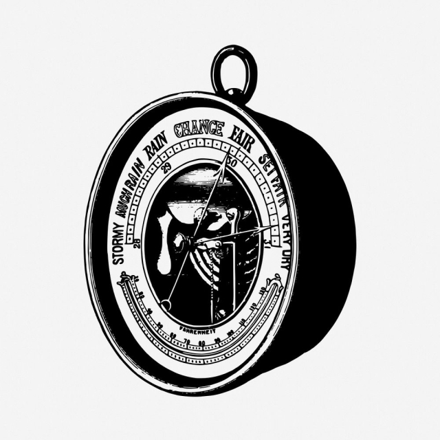 Free: Barometer drawing, vintage weather instrument | Free Photo ...