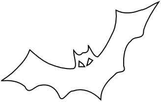 Free: bat flying outline - /animals/B/bat/bat_clip_art ... - nohat.cc
