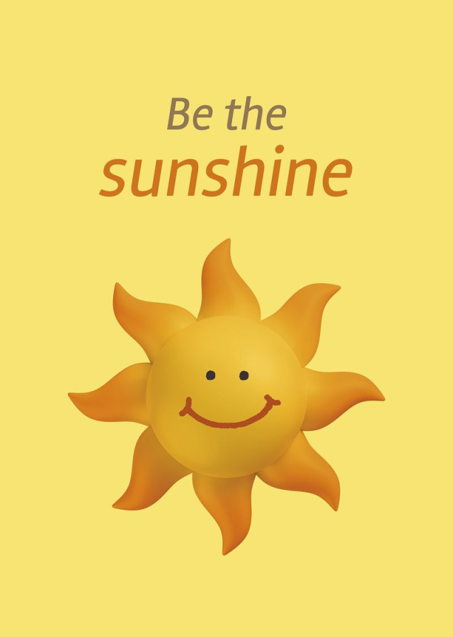 Free: Be the sunshine poster template, | Free Vector Template ...