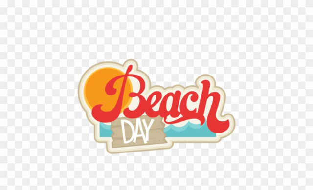 Free: Beach Day Title - Beach Word Clipart - nohat.cc
