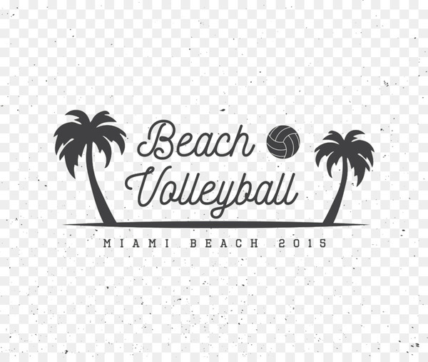 Free: Beach volleyball Logo Illustration - Palm beach volleyball - nohat.cc