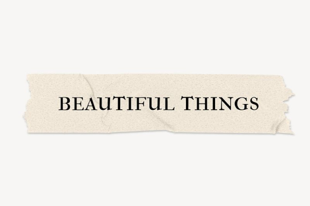 Free: Beautiful things word, paper tape | Free PSD - rawpixel - nohat.cc