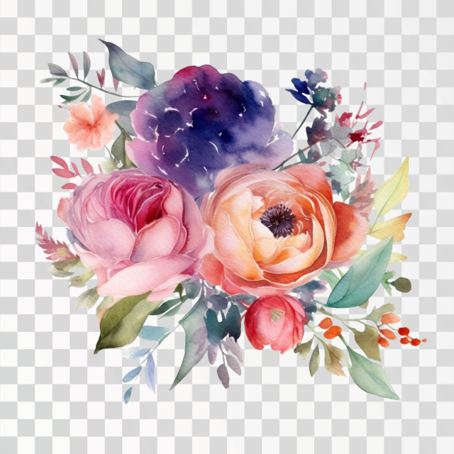Watercolor Flower Png Flower Png Stock Illustrations – 48,045 Flower