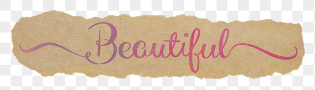 Free: Beautiful word png, pink calligraphy, | Free PNG - rawpixel ...