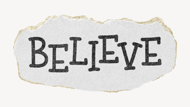 Free: Believe word, ripped paper typography | Free PSD - rawpixel ...