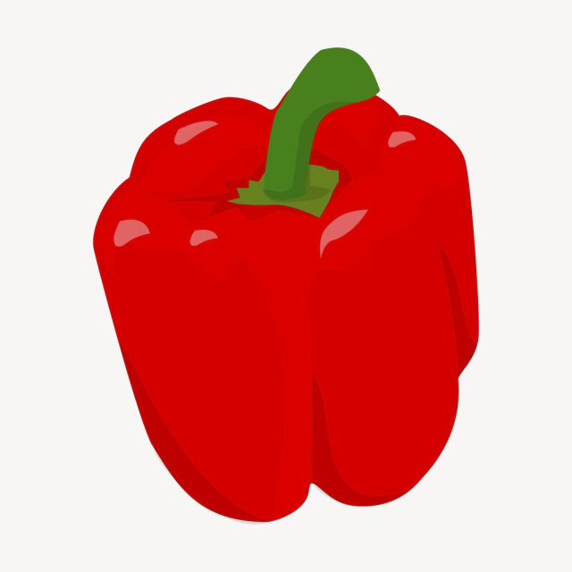 Free: Bell pepper sticker, vegetable illustration | Free Vector ...
