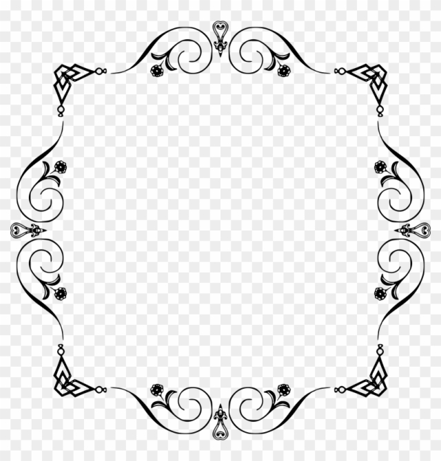 Free: Big Image - Elegant Border Frame Png - nohat.cc