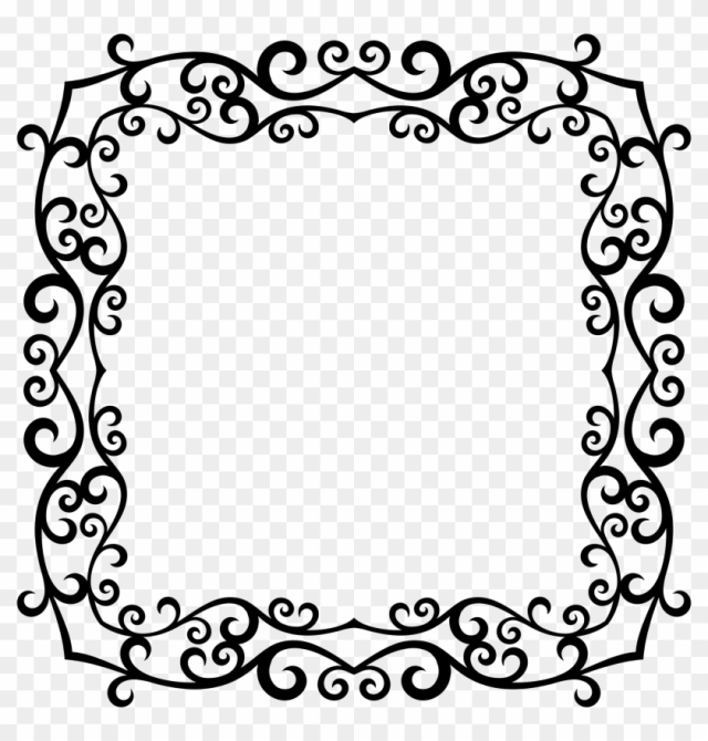 Free: Big Image - Fancy Border Png Square - nohat.cc