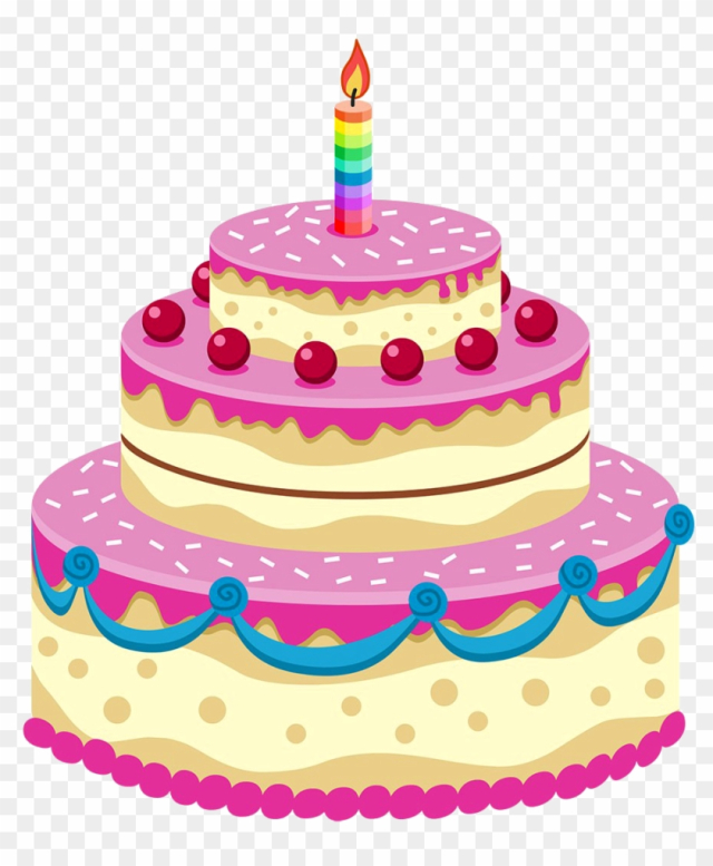 Free: Birthday Cake Wedding Cake Animation Clip Art - Birthday Cake ...