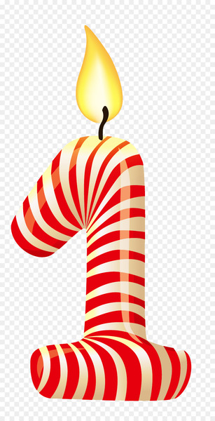 Free: Birthday Candle Clip art - Birthday candle number 1 - nohat.cc