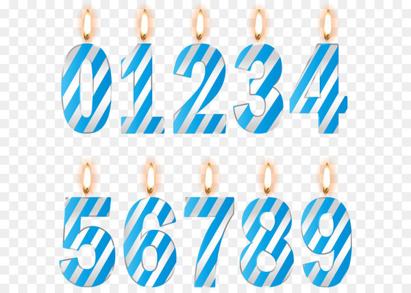 Free: Birthday Clip art - Numbers Birthday Candles Blue PNG Clip Art ...