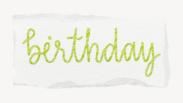 Free: Birthday word, ripped paper typography | Free PSD - rawpixel ...