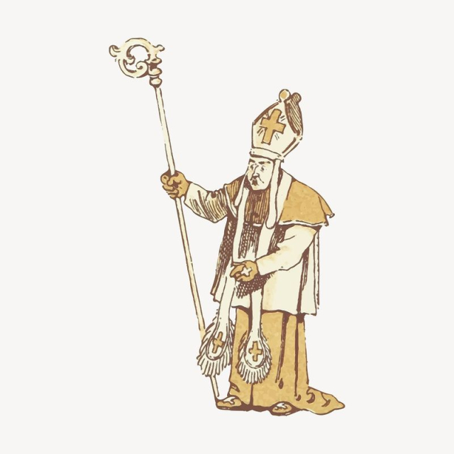 Free: Bishop drawing, Christianity religion illustration | Free Vector ...