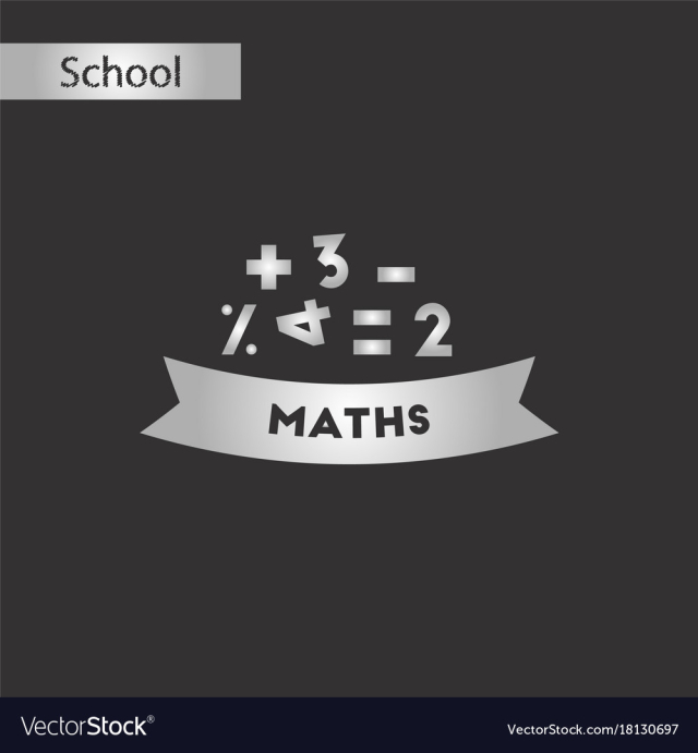 Free: Black and white style icon math lesson vector image - nohat.cc