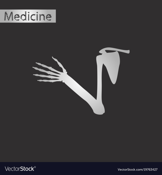 Free: Black and white style icon of shoulder joint vector image - nohat.cc