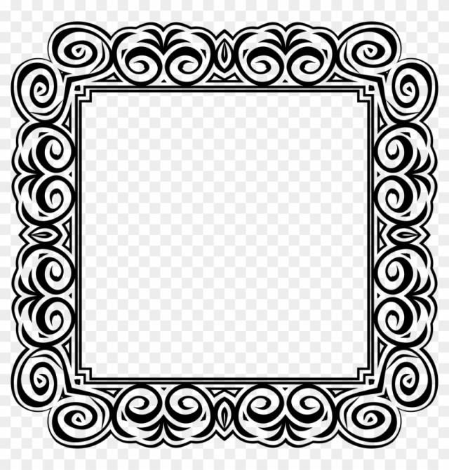 Free: Black Frame Design 2 - Black Design Frames Png - nohat.cc