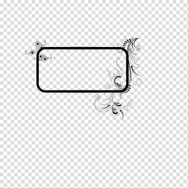 Free: Black frame with vines transparent background PNG clipart - nohat.cc