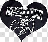 Free: , black heart LED Zeppelin logo transparent background PNG ...