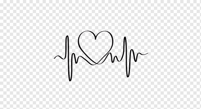 Free: black heart rate illustration, Drawing Pulse Heart Silhouette ...