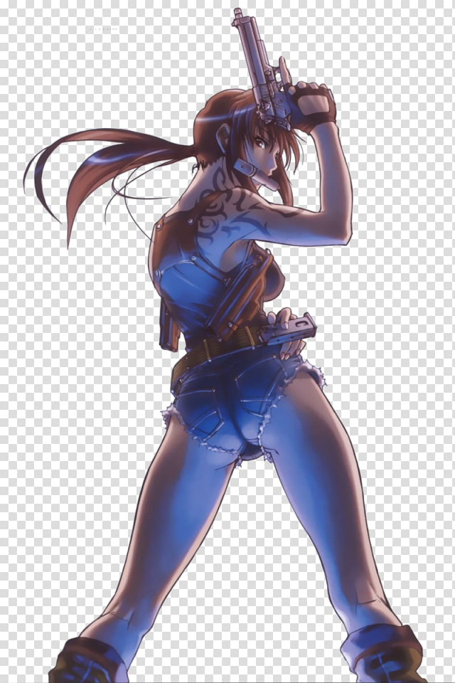 Free: Black Lagoon Revy Anime Manga Phantom BULLET, Anime transparent ...