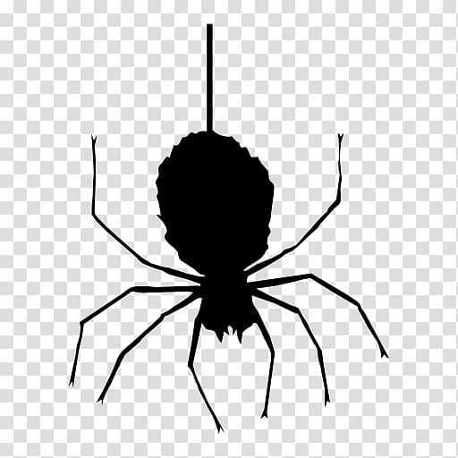 Free: Black spider art, Spider web Halloween Icon, Halloween Spider ...