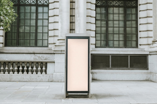 Free: Blank ad space sign on a street | Free Photo - rawpixel - nohat.cc