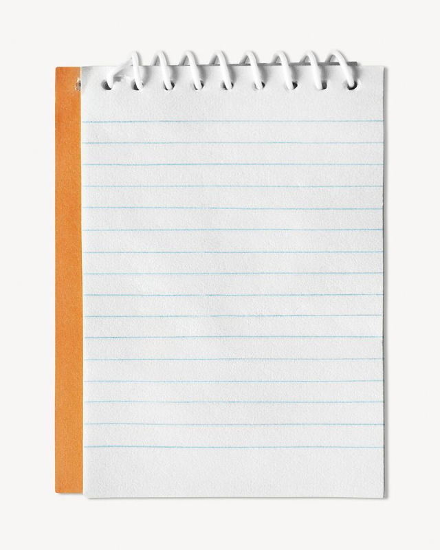 Free: Blank notebook page collage element | Free PSD - rawpixel - nohat.cc