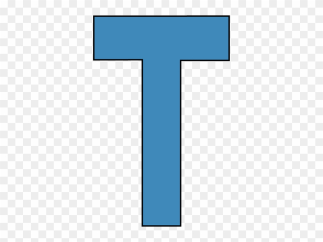 Letter T Clip Art English Unite Alphabet Character Word Art (h)