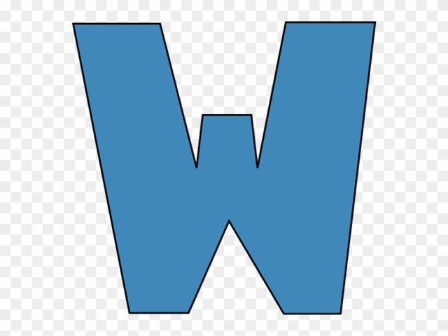 Free: Blue Alphabet Letter W Clip Art Blue Alphabet Letter - Blue ...