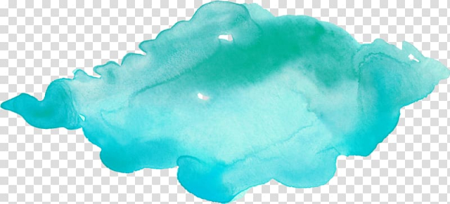 Free: Blue Green Question Watercolor painting English grammar, mint ...