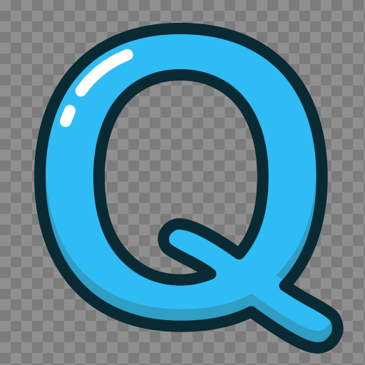 Free: Blue, Letter, Alphabet, q, letters icon - nohat.cc