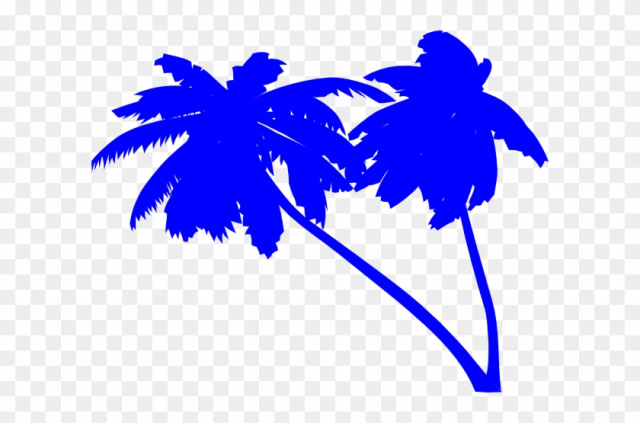 Free: Blue Palm Trees Clip Art At Clker Com Vector Clip Art - Blue Palm ...