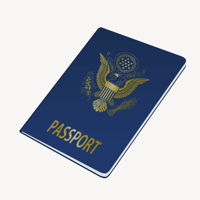 Free: Blue passport, collage element illustration | Free PSD - rawpixel ...