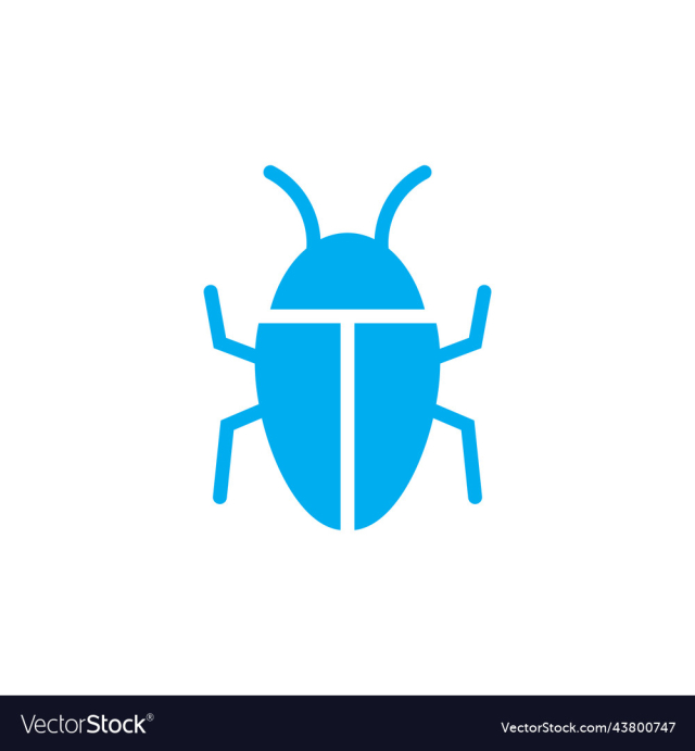 Free: blue program bug animal icon - nohat.cc