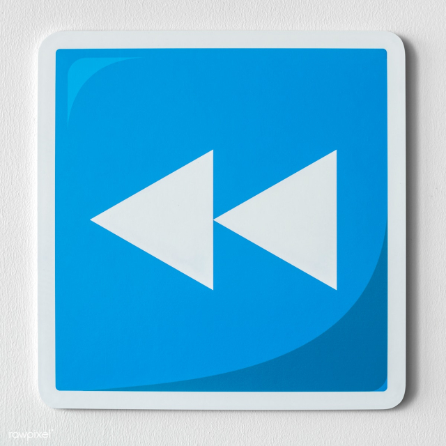 Free: Blue rewind button music icon | Free stock photo - 402257 - nohat.cc