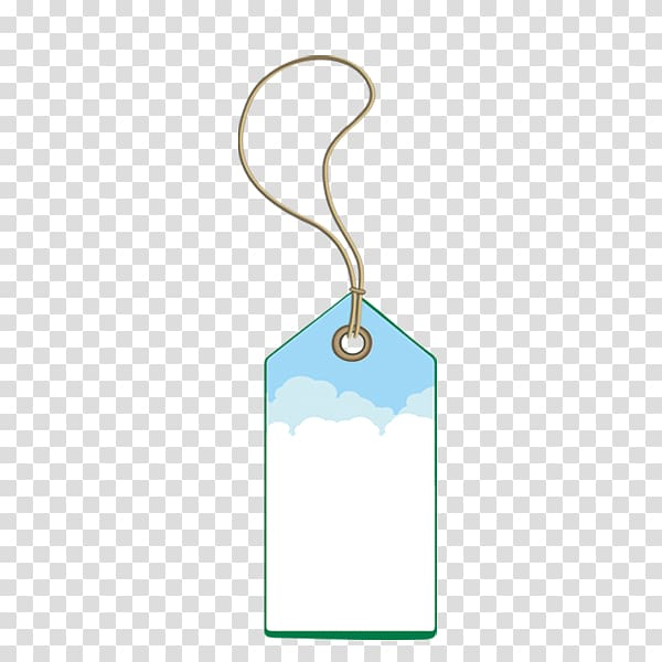 Free: Blue Sales promotion, Hand-painted hanging tag transparent ...