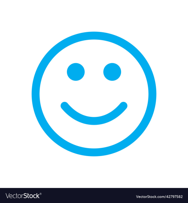 Free: blue smile line art icon - nohat.cc