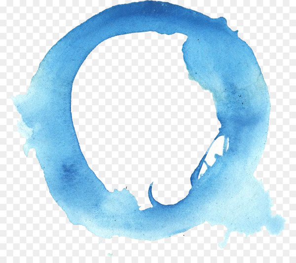 Free: Blue Watercolor painting Circle - blue watercolor - nohat.cc