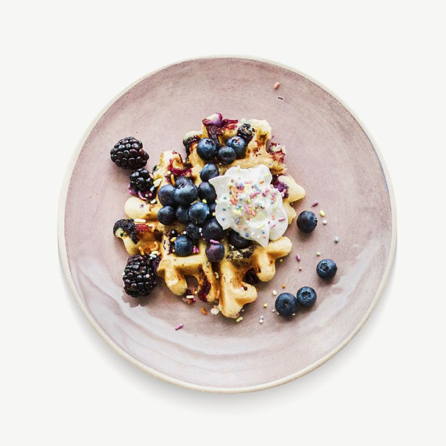 Free: Blueberry waffles breakfast collage element | Free PSD - rawpixel ...