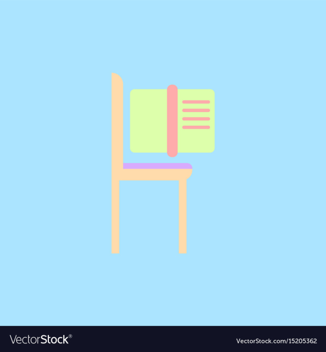 Free: Book and chair vector image - nohat.cc