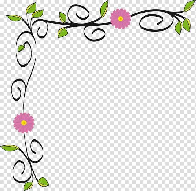 Free: Border Flowers , flower border transparent background PNG clipart ...