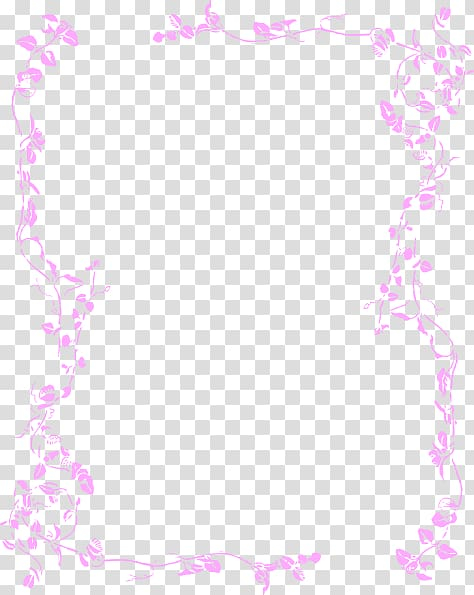 Free: Borders and Frames Flower , Pink Borders transparent background ...