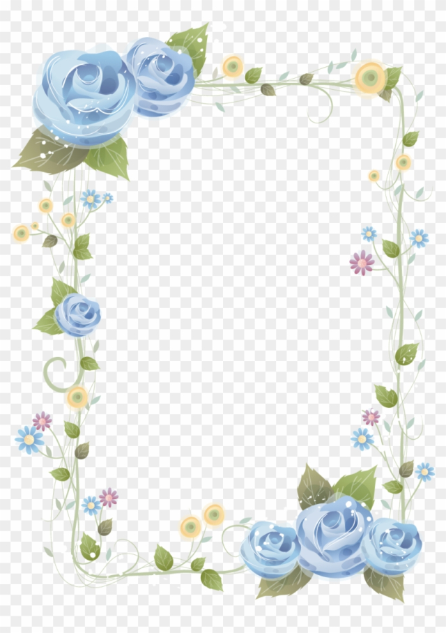 Blue Page Borders And Frames