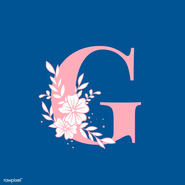 Free: Botanical capital letter G vector | Free stock vector - 532950 ...