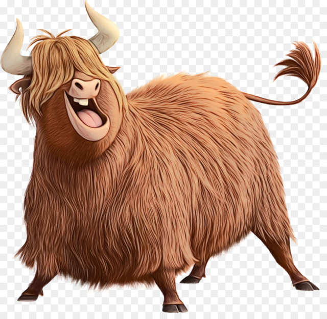 Free: bovine cartoon yak clip art livestock - nohat.cc