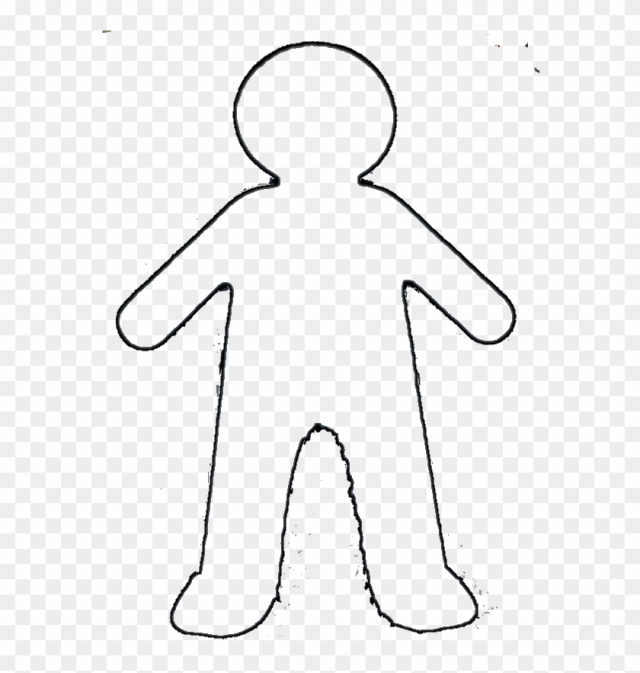 Free: Boy Outline Template - Girl And Boy Template - nohat.cc