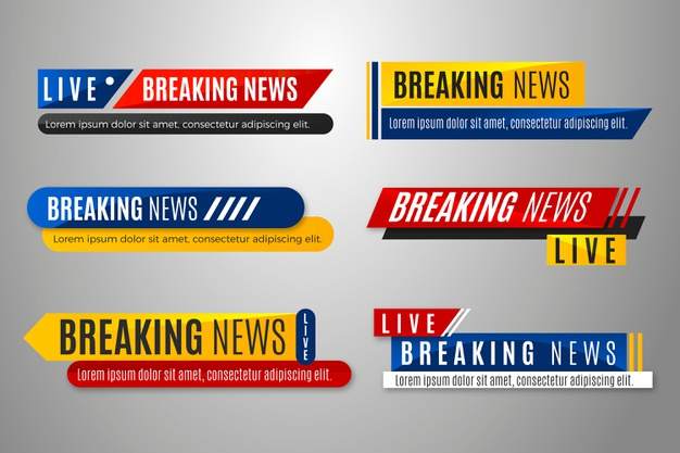 Free: Breaking news banners collection Free Vector - nohat.cc