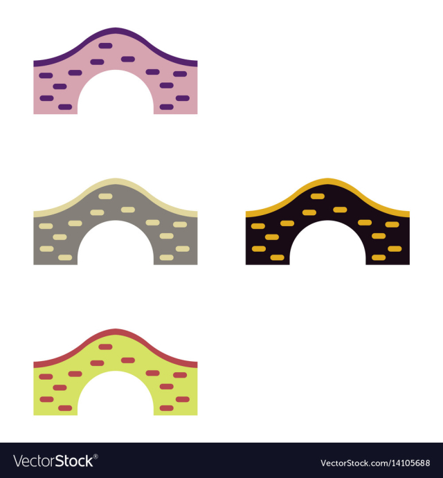 Free: Bridges collection brick bridges set vector image - nohat.cc